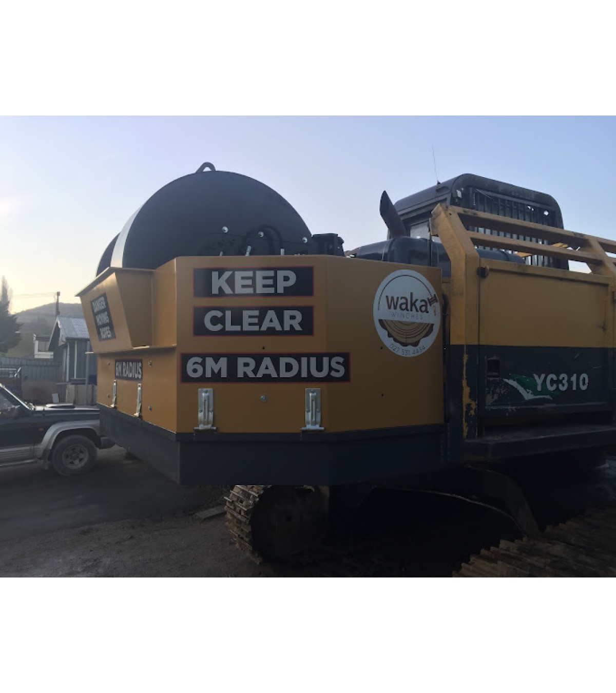 The resulting product is a 1/8 wire rope winch felling machine for ...